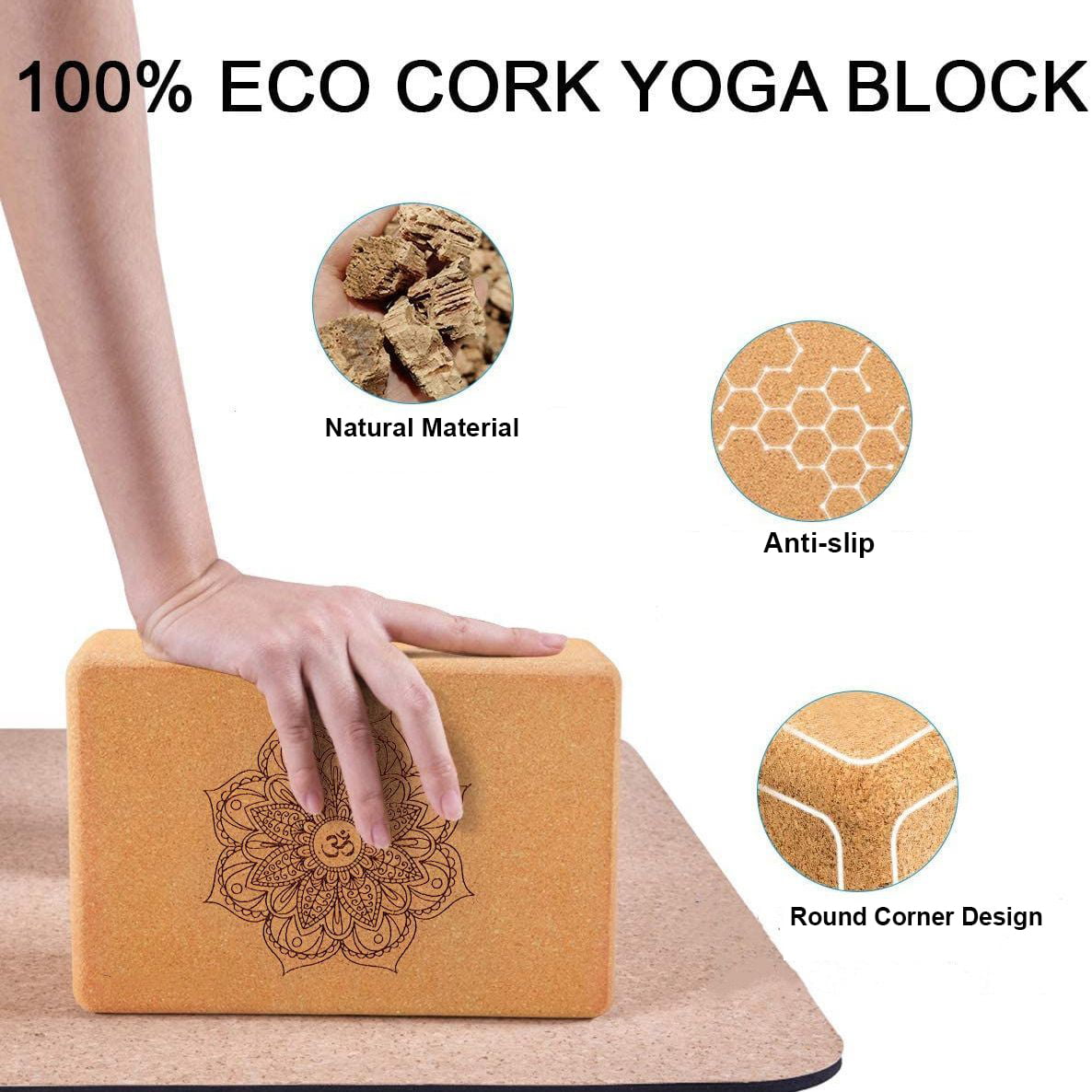 Cork Yoga Cube Stretch Block for Splits Stretching Blocks - Awesome ...